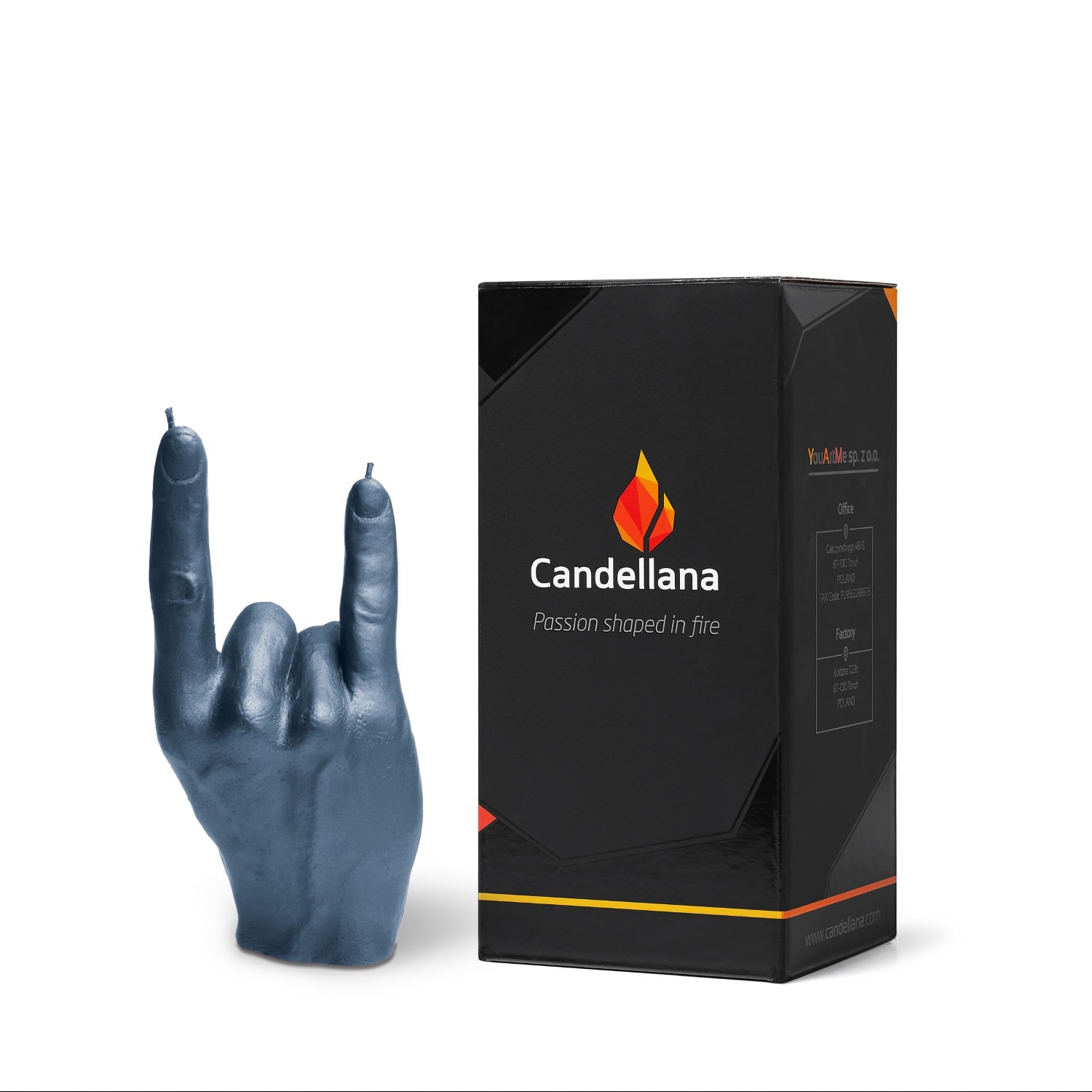 Designer Candle Hand-shaped ! Shaped Candles in Selection of Colours