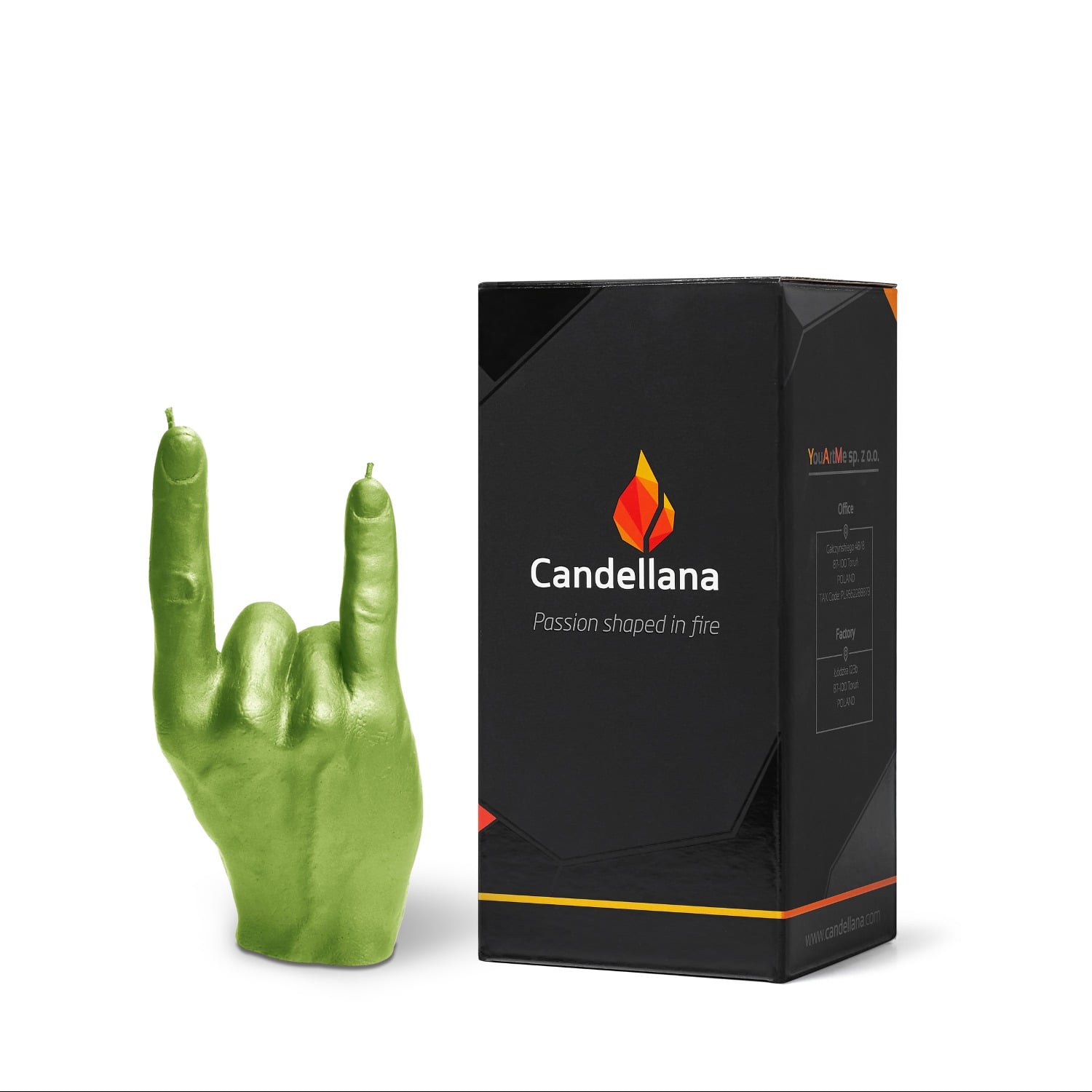 Designer Candle Hand-shaped ! Shaped Candles in Selection of Colours